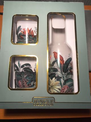 Set caraffa e bicchieri Jungle