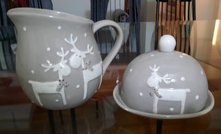 Brocca e portaburro natalizio