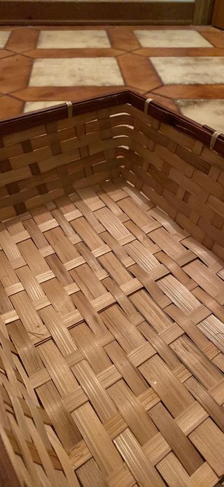 Cesta rettangolare in vimini