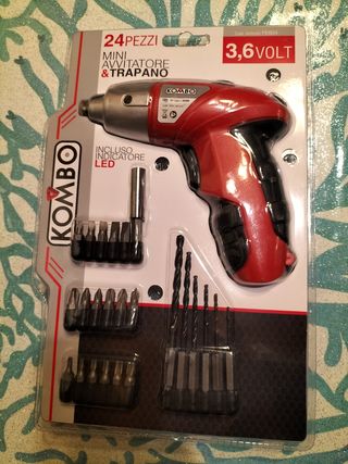 Nuovo Mini Avvitatore/Trapano Batteria