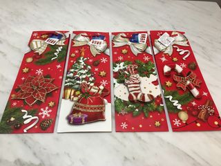 set 4 buste natalizie