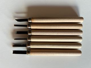 Sgorbie per intaglio del legno o linoleum