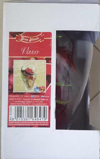 Vaso Natalizio in vetro