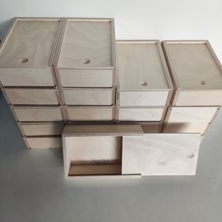 Scatola in legno cm 14 x 9 x 4 con coperchio