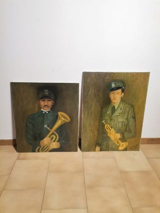 Quadri olio su tela. 80 x 60 e 70 x 60.