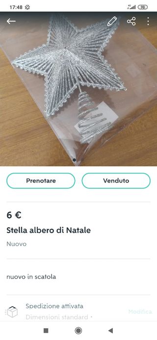 Stella albero di Natale