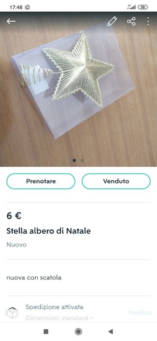 Stella albero di Natale