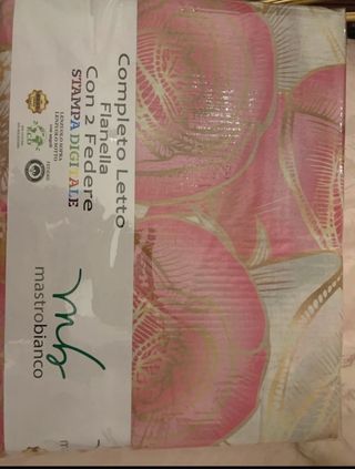 Completo lenzuola matrimoniali in flanella