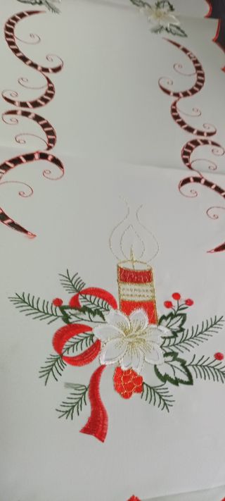 Runner elegante bianco candela