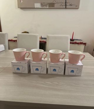 set da 4 tazze da colazione mulino bianco