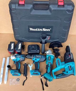 KIT 4 IN 1 TRAPANO AVVITATORE + SMERIGLIATRICE ANG