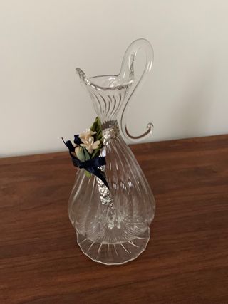 brocca in fine vetro soffiato