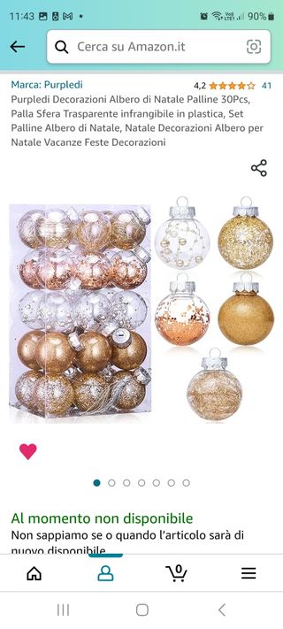 Palline decorazioni natale