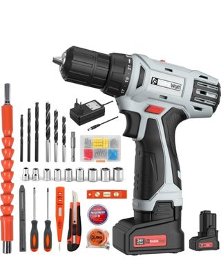 24v Trapano avvitatore a due batteria / FADAKWALT