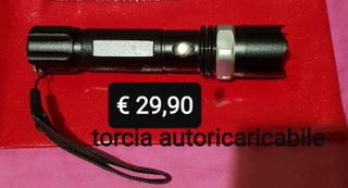 Torcia ricaricabile usb