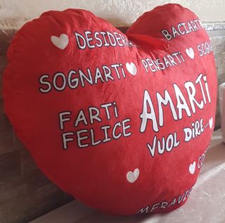 Cuore a peluche 65cm