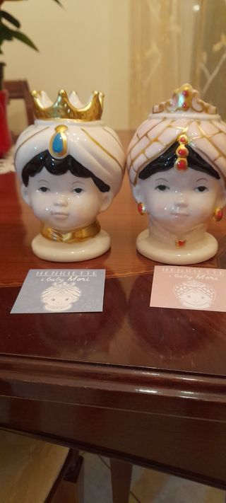 Coppia di mori salvadanaio