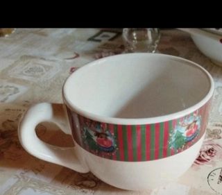set 2 tazze di Natale Christmas colazione latte