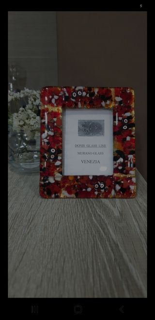 Cornice in vetro di murano