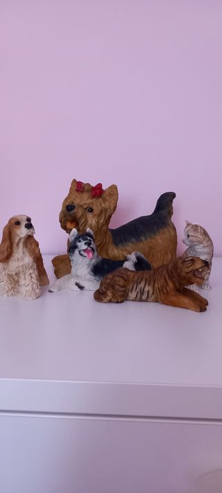 Figurine 5 in resina vintage made in Italy
