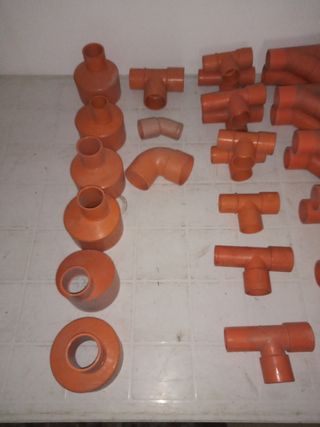 30 pezzi plastica rossa raccordi pvc