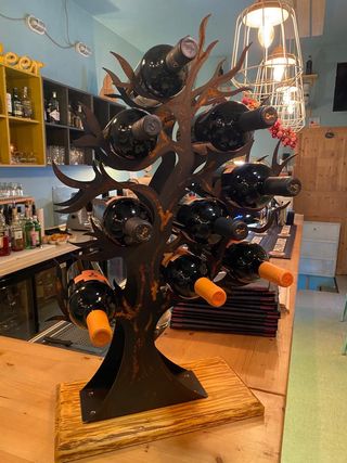 Cantinetta portabottiglie in ferro