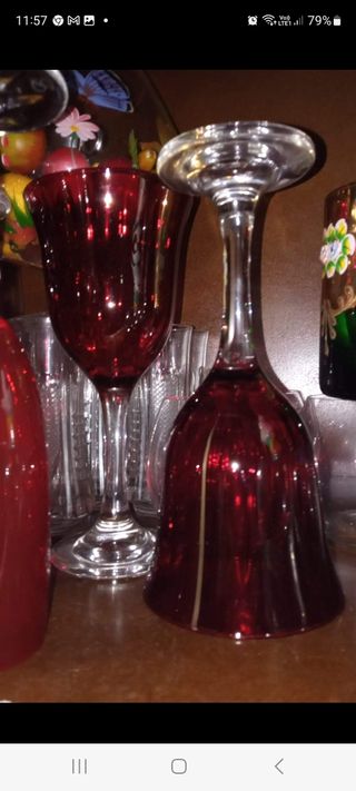 Bicchieri natale rossi