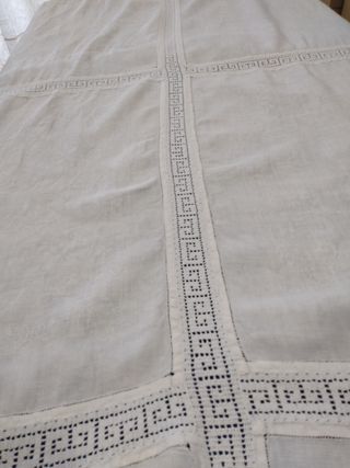 Tovaglia lino in fiandra operata