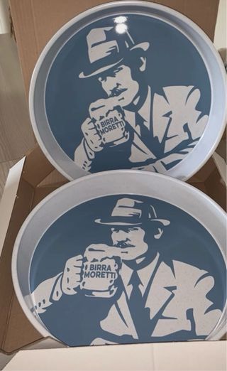 set da 3 Vassoio Birra Moretti
