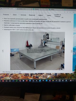 Macchina CNC 2 mandrini grande x/y/z