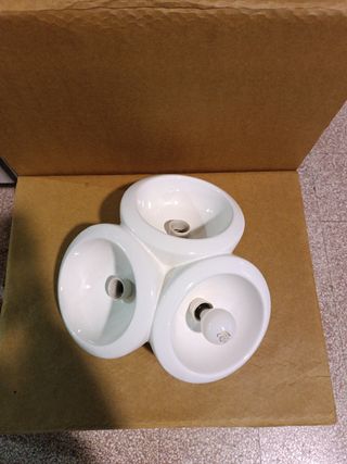 Applique ceramica bianca