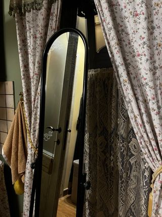 specchio basculante nero