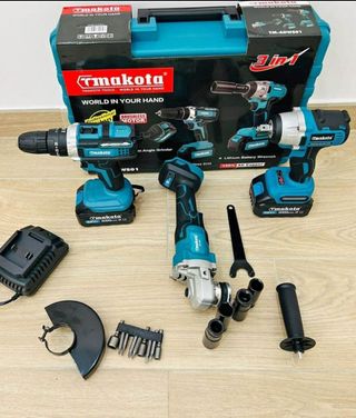 Kit 3 in 1 Trapano Avvitatore + Avvitatore a Impul