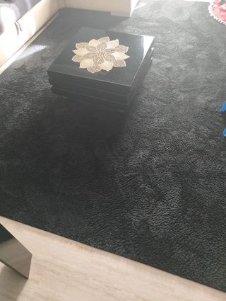 Tappeto moderno nero pelo corto