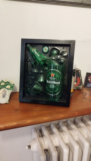 Quadro bottiglia Heineken 150°ann
