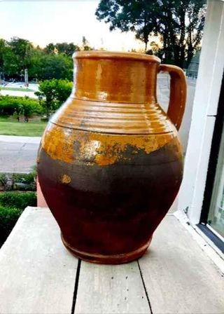 Brocca anfora pignata coccio terracotta smaltata