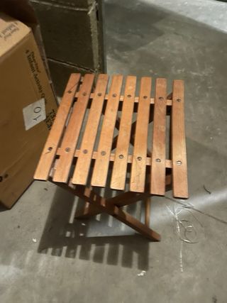 4 sgabelli pieghevoli in legno