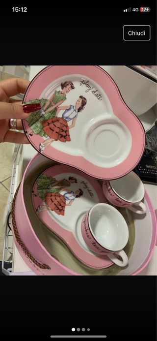 Set 2 tazzine+2piattini