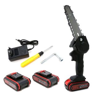 2 Motosega a batteria + 3 forbici a batteria