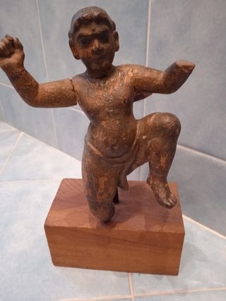 Idolo di legno indiano epoca 1700