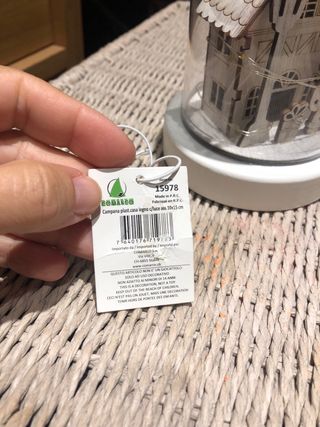 campana di natale con luce