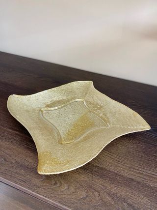 Piatto Centrotavola color Oro Brillantinato