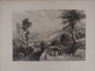 Stampa paesaggio ottocento