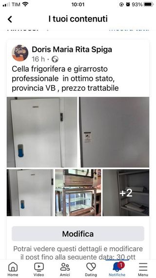 Cella frigorifera carni salumi