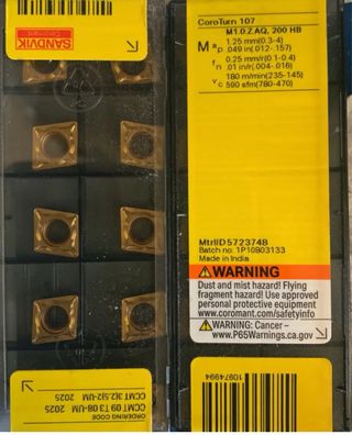 Vendo Inserti N10 SANDVIK CCMT09T308-UM 2025