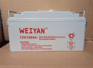 BATTERIA RICARICABILE SOLARE 12V 120AH PER PANNELL