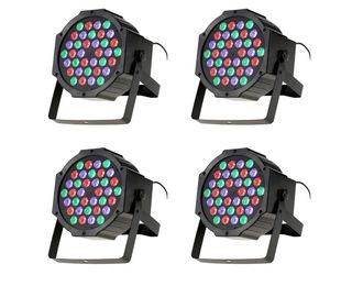 4X PROIETTORE LUCI LED FARO 36 LED RGB