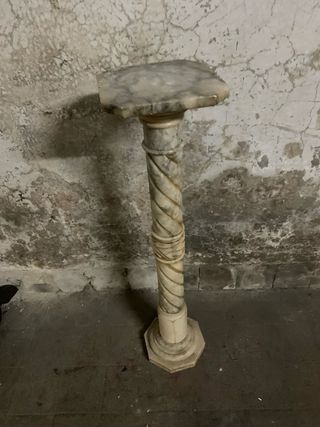 COPPIA COLONNE IN MARMO VINTAGE