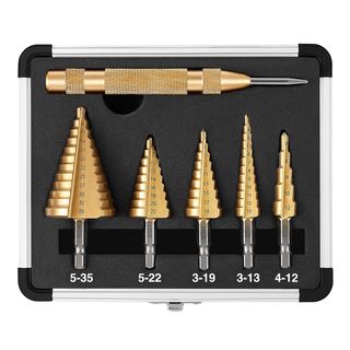 5 Frese Coniche HSS Rivestite in Titanio