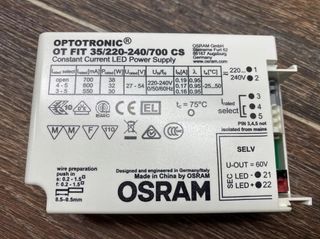 Driver ledDriver LED OSRAM OT FIT 35/220-240/700 C
